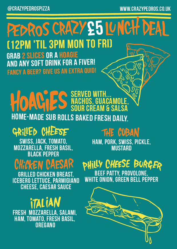 OFFERS | Crazy Pedro's Part-Time Pizza Parlour